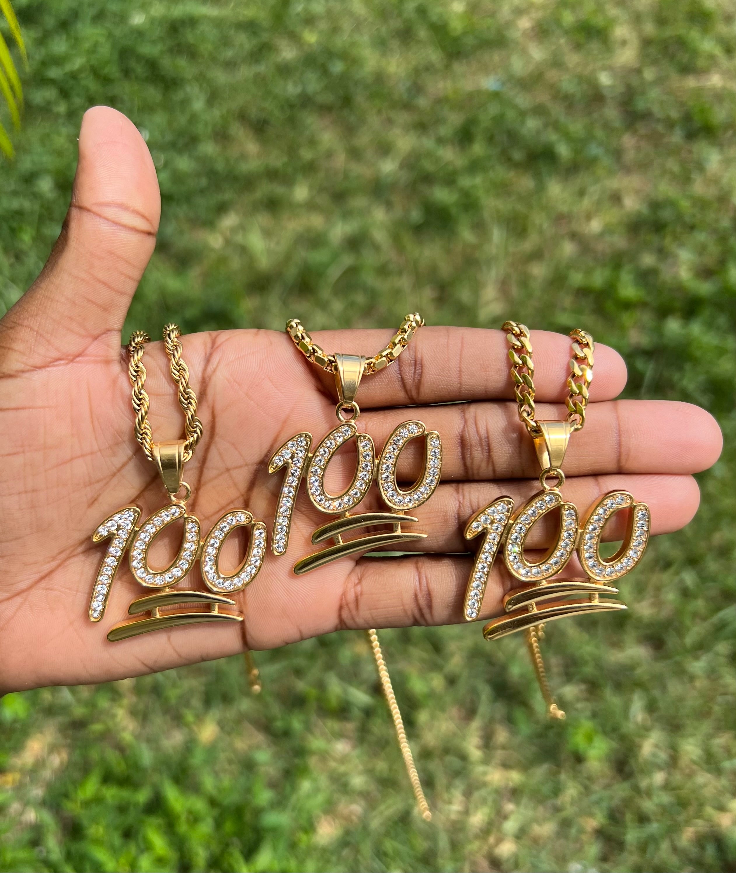 ‘100’ Necklace – Luxury Gems